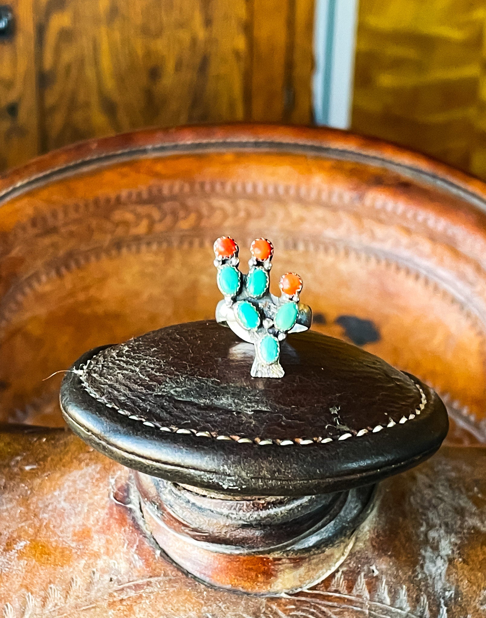 Cactus Ring | Jackson Custom Leather